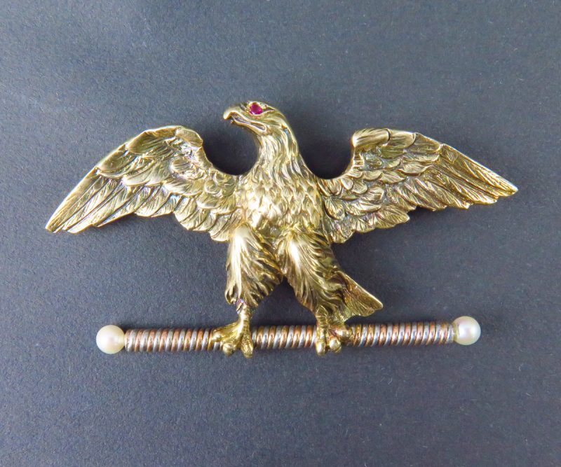 Gold Winged Eagle Pin - Koblenz & Co. Antique & Estate Jewelry