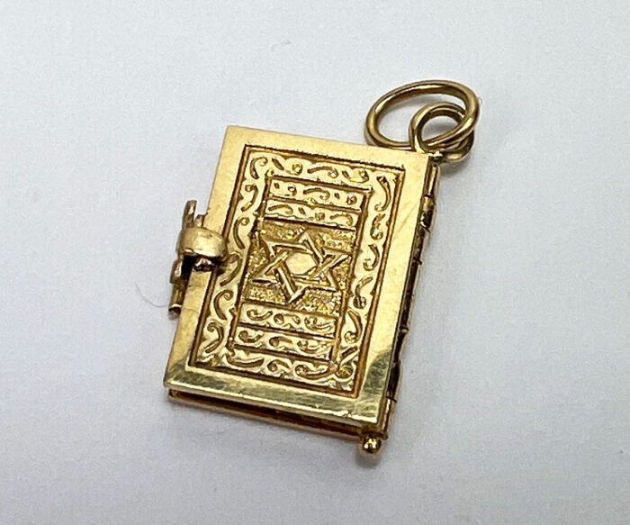 14K Ten Commandments Charm with Hebrew Engraving - Koblenz & Co ...